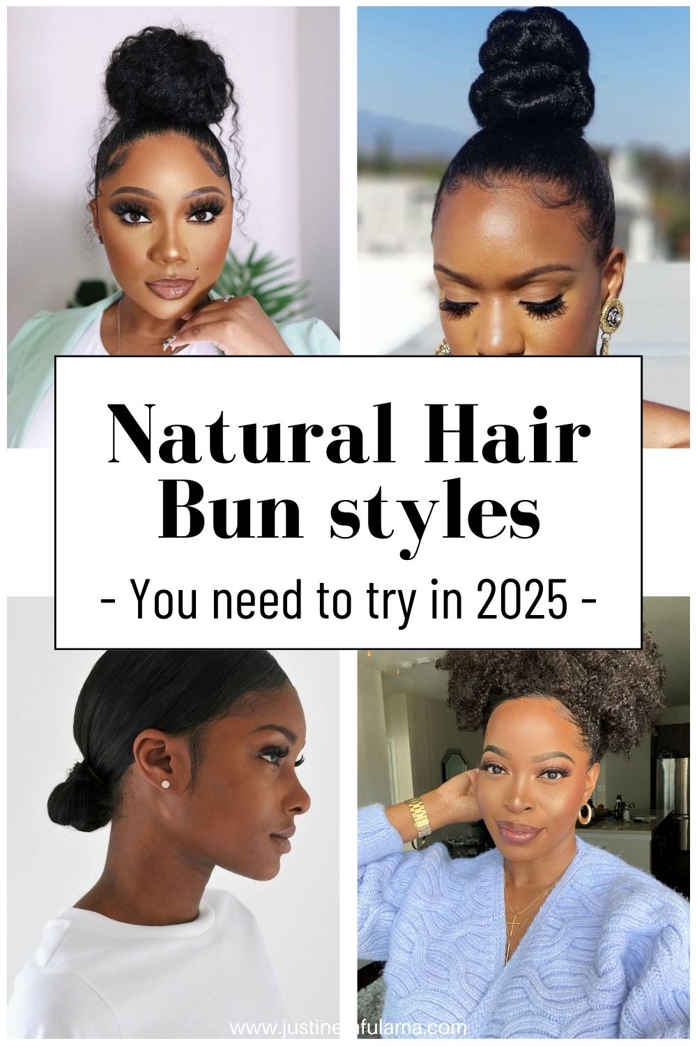 Fun Natural Hair Bun Styles To Try This Year